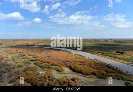 Ejin, Mongolia. 9th Oct, 2014. Photo taken on Oct. 9, 2014 shows melon ...