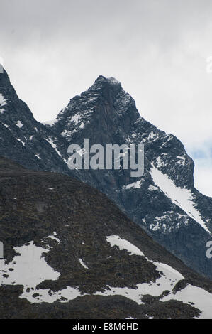 The Hurrungane mountain range in Norway, located in Jutenheim Stock ...