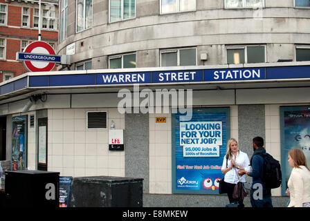 warren street tube underground station tottenham court road london ...