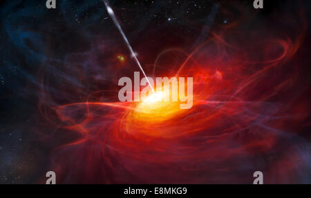 Illustration of Galactic Evolution Stock Photo - Alamy