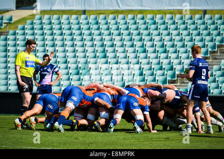 Sydney, AUSTRALIA - October 11, 2014: Greater Sydney Rams win the ball ...