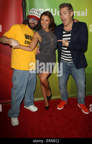 Judah Friedlander, Kari Wuhrer and Mark McGrath attending the NBC ...