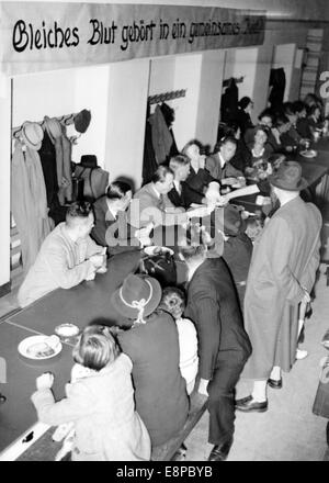 The Nazi propaganda picture shows a food supply ration for soldiers of ...