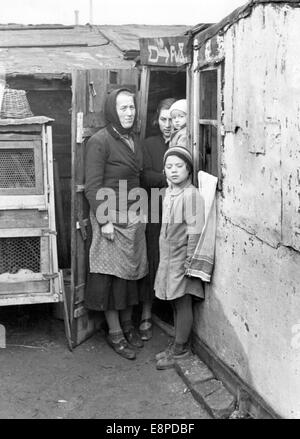 Slum of the Sudeten Germans in Fischern near Karlsbad, 1938 Stock Photo ...