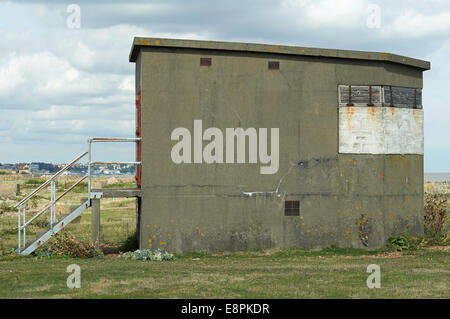 WW2 bunker and anti-tank concrete blocks, Landguard Point, Felixstowe ...