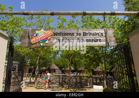Entrance to Chessington World of adventures Stock Photo - Alamy