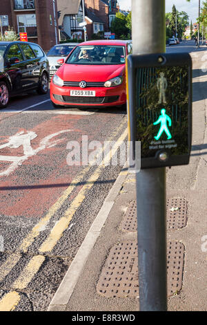 Puffin pedestrian crossing with green man for go you can walk Brighton ...