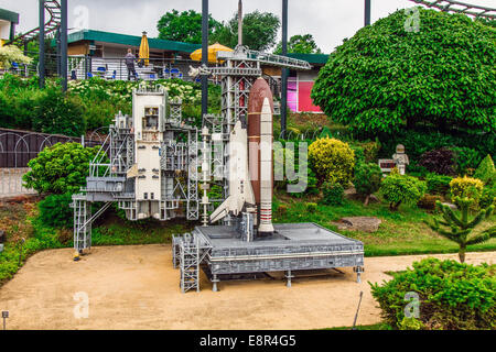 A model of the NASA space shuttle at Legoland Billund resort in Denmark ...