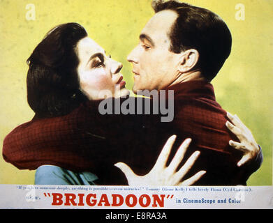 BRIGADOON Poster for 1954 MGM film musical with Cyd Charisse and Gene ...