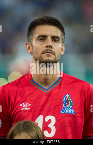Palermo, Italy. 10th Oct, 2014. Araz Abdullayev (AZE) Football/Soccer ...