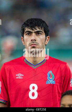 Palermo, Italy. 10th Oct, 2014. Araz Abdullayev (AZE) Football/Soccer ...