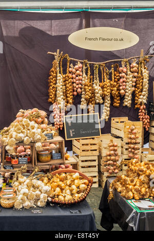 garlic in a shop on a market in the city of Seoul in South Korea in ...