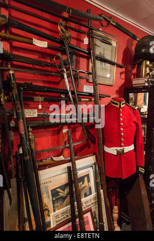 Interior of The Lanes Armory shop in Brighton selling militaria ...