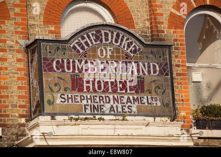 Stained-glass sign, The Duke of Cumberland Hotel, High Street ...