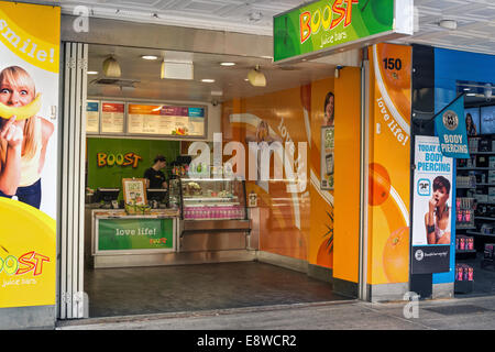 Boost Juice bar shop front and signage Stock Photo - Alamy