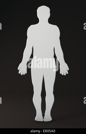 Outline of Human Body Stock Photo - Alamy