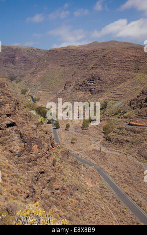 Gran Canaria - Barranco de Guayadeque famous for cave houses in sides ...