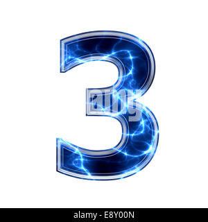 3d electric number -7 Stock Photo - Alamy