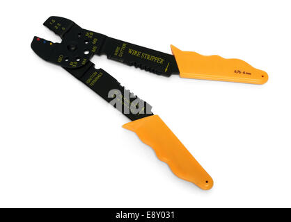 yellow wire stripper, close-up isolate Stock Photo - Alamy
