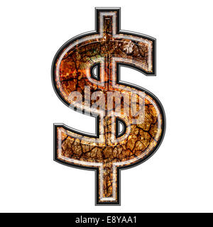 An abstract dollar sign grunge texture background image Stock Photo - Alamy