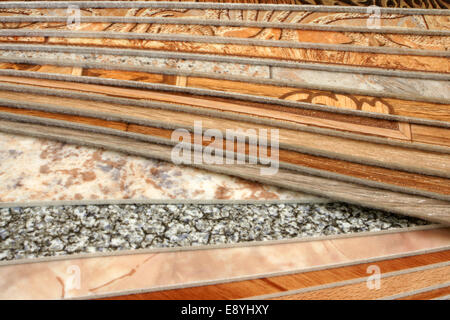 Collection natural linoleum Stock Photo - Alamy