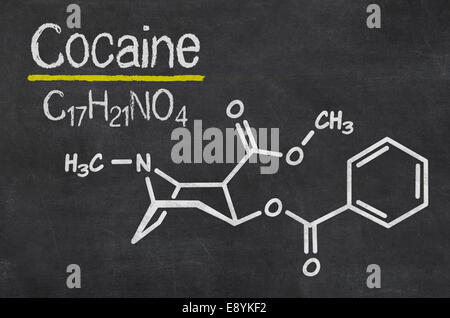 cocaine chemical formula science symbol elements reaction Stock Photo ...
