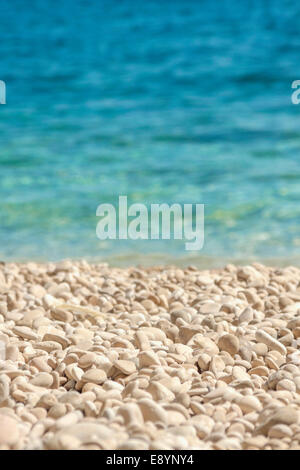 Lucisca beach and cove near Sveta Nedilja village, Hvar island, Croatia ...