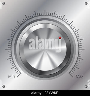 Volume knob with min max levels Stock Vector Art & Illustration, Vector ...