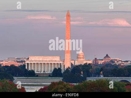 Sunset over DC Stock Photo - Alamy