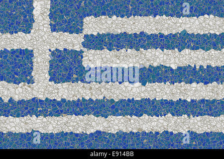 Greece In red color on globe reflecting on shiny surface. 3D ...