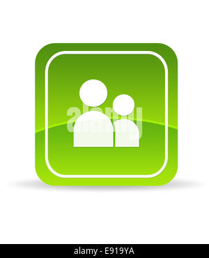 ID icon. Internet button with green on grey background Stock Photo - Alamy