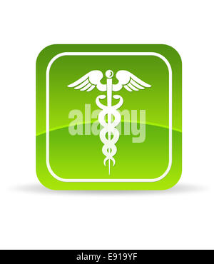 Caduceus Logo Icon Stock Photo - Alamy