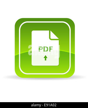 Green PDF Document Icon Stock Photo - Alamy