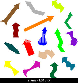 Icon set of various arrows Stock Photo - Alamy