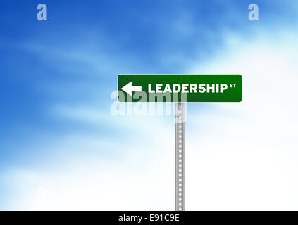 Leadership Street sign Stock Photo - Alamy