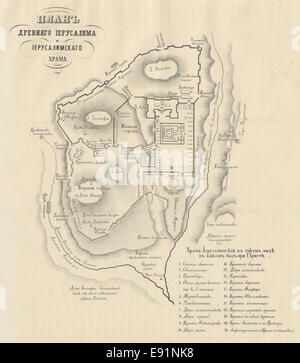 city map of Jerusalem in the time of kings, Old Testament, Bible ...