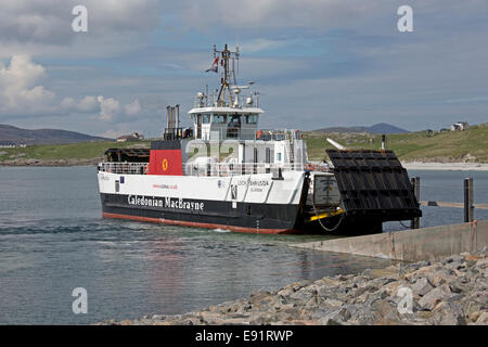 Calmac ferry Loch Bhrusda Castlebay Barra Outer Hebrides Scotland Stock ...
