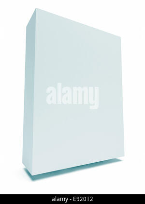 blank packaging white cardboard box isolated on white background ready ...