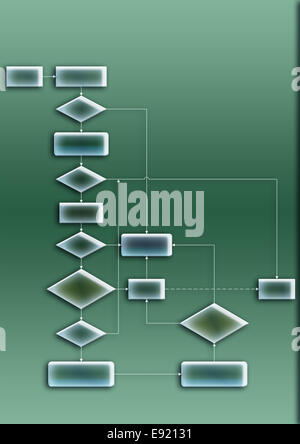 Algorithm Data Coding Process Diagram Concept Stock Photo - Alamy