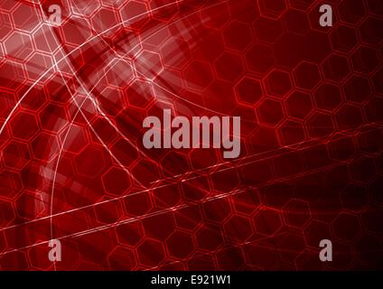 Dark technical background with hexagon texture - eps 10 Stock Photo - Alamy