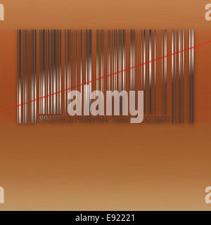 Three-dimensional metal bar code Stock Photo - Alamy