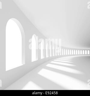 White Empty Hall Stock Photo - Alamy