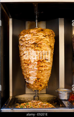 Egyptian fast food : chicken Shawarma in downtown Cairo Egypt Stock ...