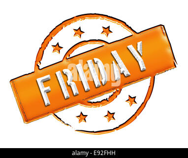 Stamp - FRIDAY Stock Photo - Alamy