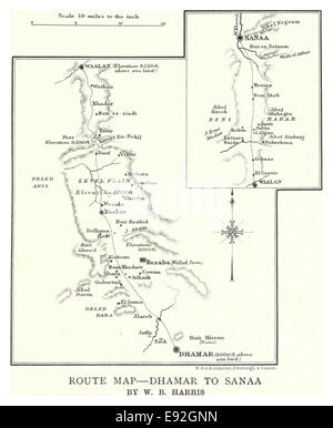 Map of Dhamar City in Yemen Stock Photo - Alamy