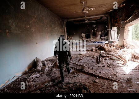 A member of the Syriac Security Office commonly known as the Sutoro or ...