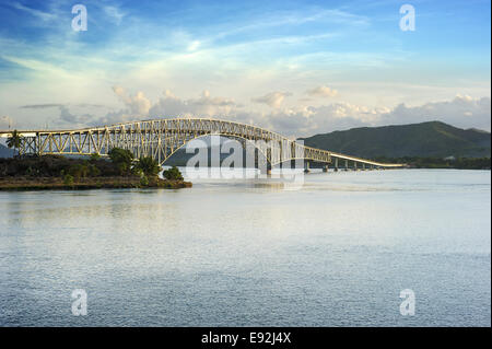 Samar, Philippines. The San Juanico Bridge connects Samar and Leyte ...