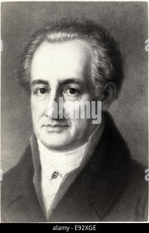 Johann Wolfgang von Goethe (1749-1832). German writer. Portrait ...
