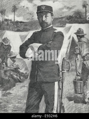 Colonel Funston and 20th Kansas volunteers crossing the river at ...