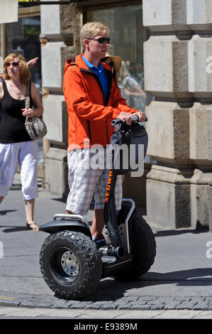 Segway, two-wheeled electric vehicle. Mobility in the city. Rome, Italy ...